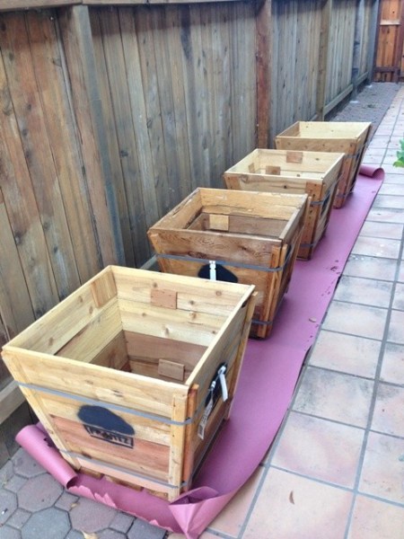 Starting our Bali Side Yard: Tree Box Planters | littlehousesbigdogs